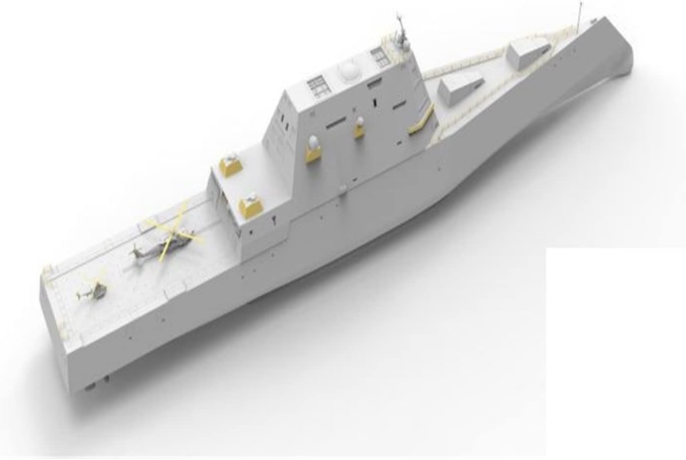 Amazon.com: GeRRiT 1/350 Zumwalt Class Destroyer Military Plastic ...