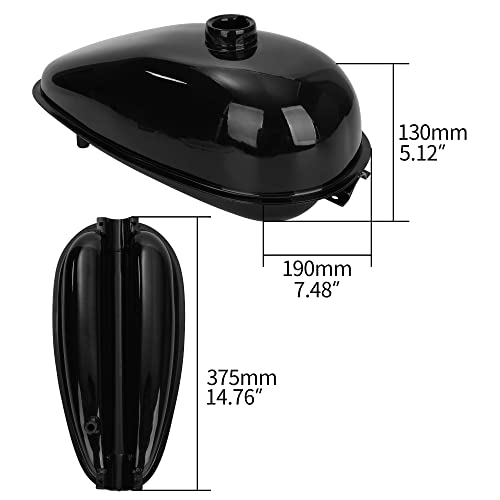 Buy 4L 1.06 Gallon Mini Bike Gas Tank Fuel Tank with Cap & Spark Plug ...