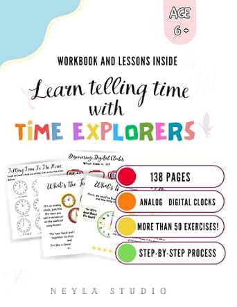 Learn Telling Time With Time Explorers: Tell Time Lessons & Workbook ...