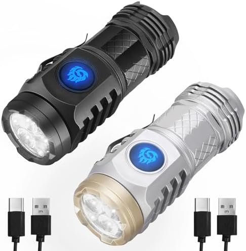 Three-Eyed Monster Mini Flash Super Power Flashlight, LED Torch ...