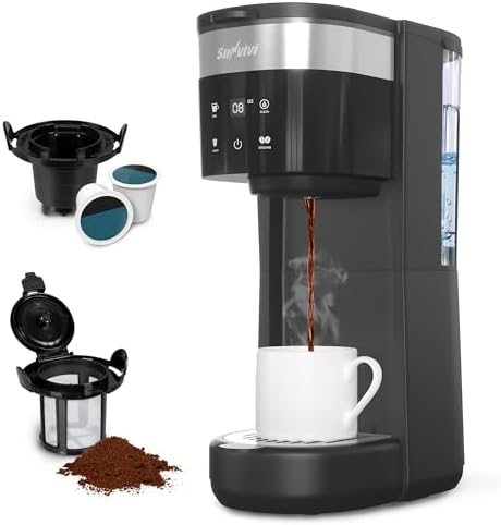 Amazon.com: Sunvivi 3-in-1 Single Serve Coffee Machine,Brewer for K-Cup ...