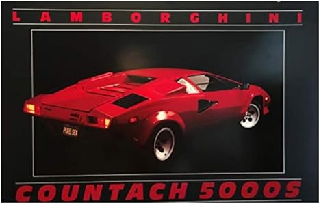 Amazon.com: Lamborghini Countach 5000S (Pure Sex) Poster Autotrend ...