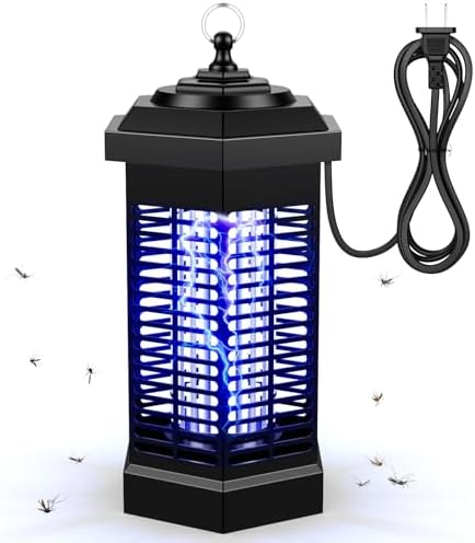 Amazon.com : NOBUZZ Bug Zapper Outdoor Indoor, 4200V 18W Electric ...