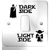 Dark Side Light Side Light Switch Vinyl Decal Sticker UK Made (1 ...