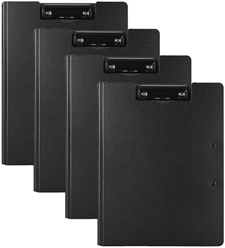 Amazon.com: MUYICS 4 Pack Foldable Clipboards, A4 Clipboard Folder ...