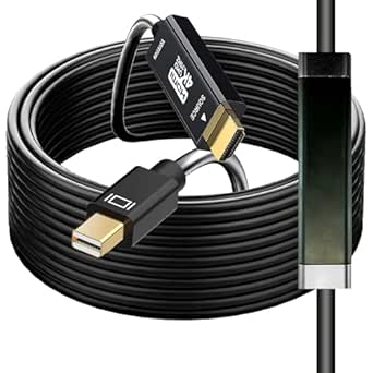 YOTETION 30FT Mini DisplayPort to HDMI Cable, 4K@30Hz, Compatible with ...
