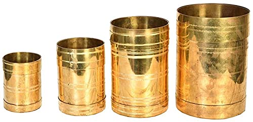 Buy HARISH - Pure Brass SOUTHINDIAN Traditional Measuring padi / Cup ...