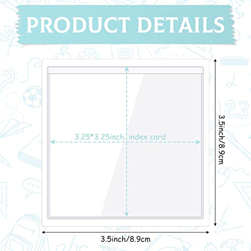 Snapklik.com : 150 Pcs Clear Adhesive Pockets 3.5 X 3.5 Inch Label ...