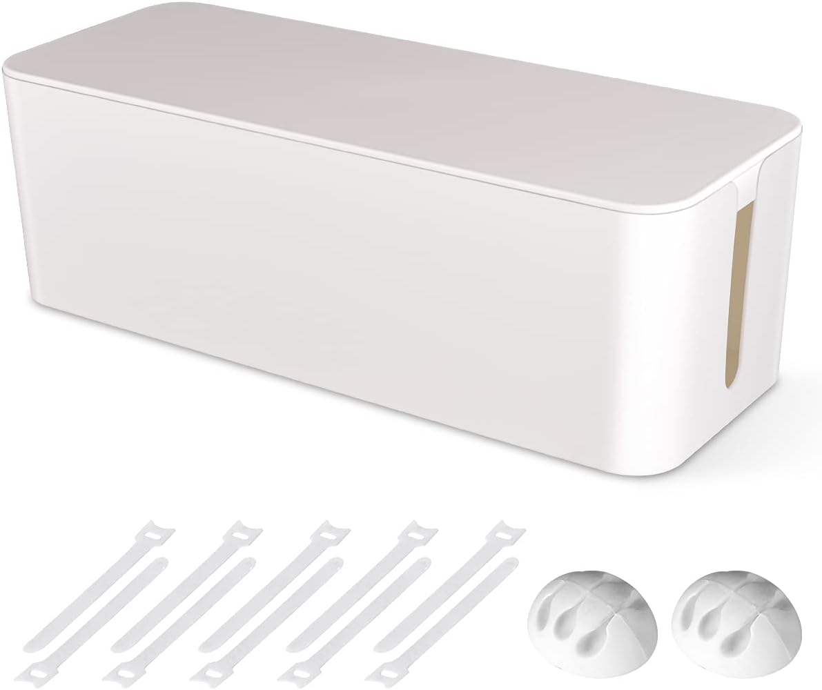 Amazon.com: Large Cable Management Box, Cord Organizer to Hide Power ...
