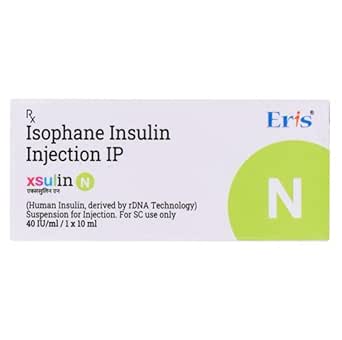 Xsulin N 40IU - Vial of 10 ml Injection : Amazon.in: Health & Personal Care