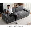 Amazon.com: HOWE Sofa, 87 inch Modern Sofa Couch with USB Charging ...