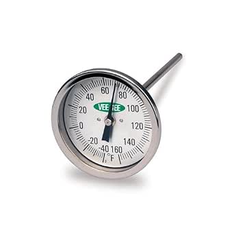 Concrete Asphalt Tester Vee Gee Dial Thermometer - 3 Inch Dial, 0 To ...