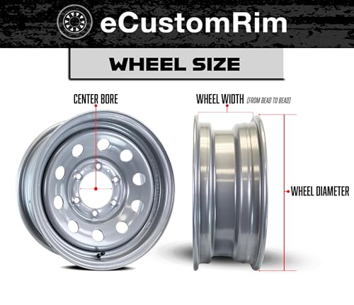 eCustomrim 2-Pack Boat Trailer Rims Wheels 14" 14X5.5 5 Lug Hole Bolt ...