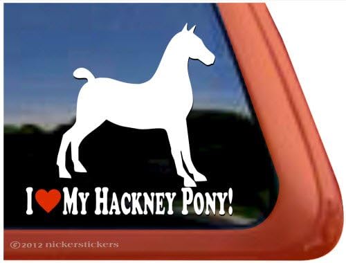 Amazon.com - I Love My Hackney Pony Bob Tail Horse Trailer Vinyl Window ...