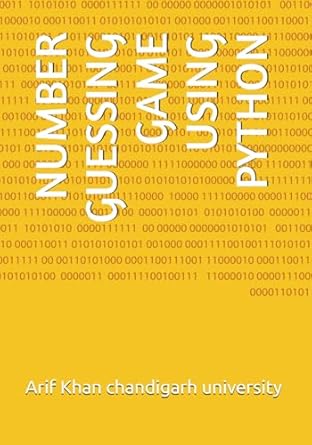 NUMBER GUESSING GAME USING PYTHON: Amazon.co.uk: chandigarh university ...