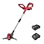 Amazon.com: PowerSmart String Trimmer, 20 Volt Lithium-Ion Cordless ...