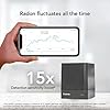 Ecosense EQ100 EcoQube, Digital Radon Detector, Fast Capture of Fluctuating Levels, Short & Long ...