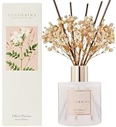 Amazon.com: COCORRÍNA Reed Diffuser - Sandalwood Rose 8.5oz Flower Reed ...