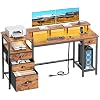Amazon.com: Furologee Computer Desk with 4 Drawers, 60" Office Long ...
