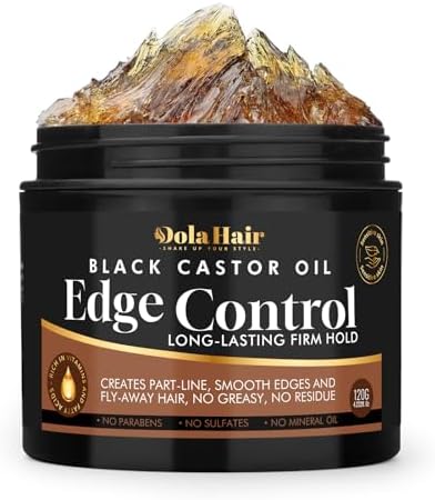 Amazon.com : BASK & LATHER Strong Hold Edge Control Gel with Castor Oil ...