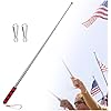 Amazon.com : smrtcol Telescopic Handheld Flagpoles with Clips 8'2 ...