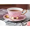 Amazon.com | Fashion Essentials Elegant Pink Tea Set - Bone China with ...