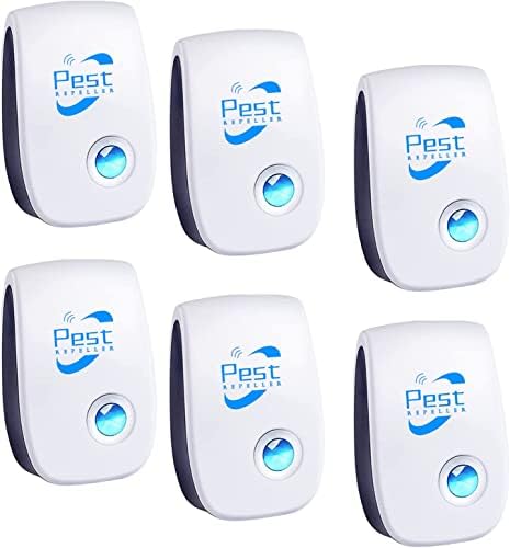 Ultrasonic Pest Repeller 6 Pack, Electronic Mouse Repellent plug in ...