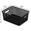 Amazon.com: Qqbine Plastic Woven Storage Basket, Plastic Weave ...