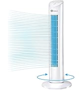 PureMate Tower Fan, 43" Oscillating Tower Fan with Air Purifier & Aroma ...