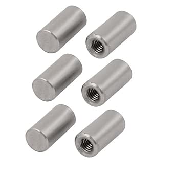 uxcell 304 Stainless Steel M3 Female Thread 5mm x 10mm Cylindrical ...