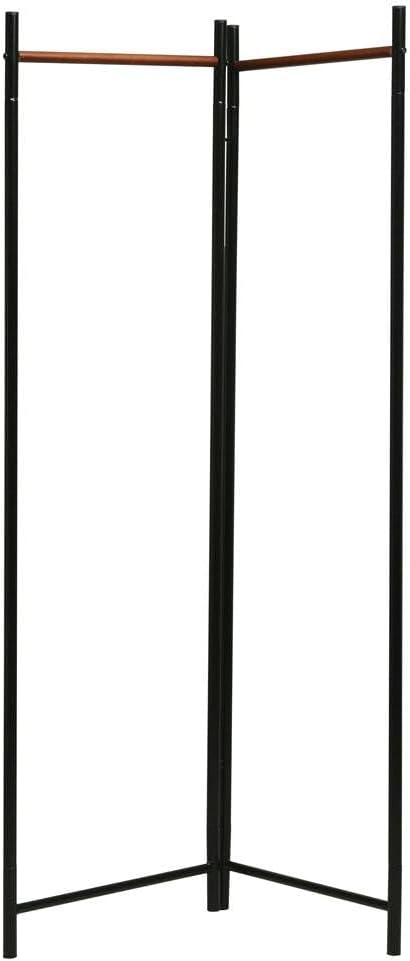 Amazon｜ハンガーラック アイアン フレーム 折りたたみ 軽量 木製 NK-531 組立式 永井興産 ブラック (KN-084-S2)｜ハンガーラック オンライン通販