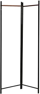 Amazon｜ハンガーラック アイアン フレーム 折りたたみ 軽量 木製 NK-531 組立式 永井興産 ブラック (KN-084-S2)｜ハンガーラック オンライン通販