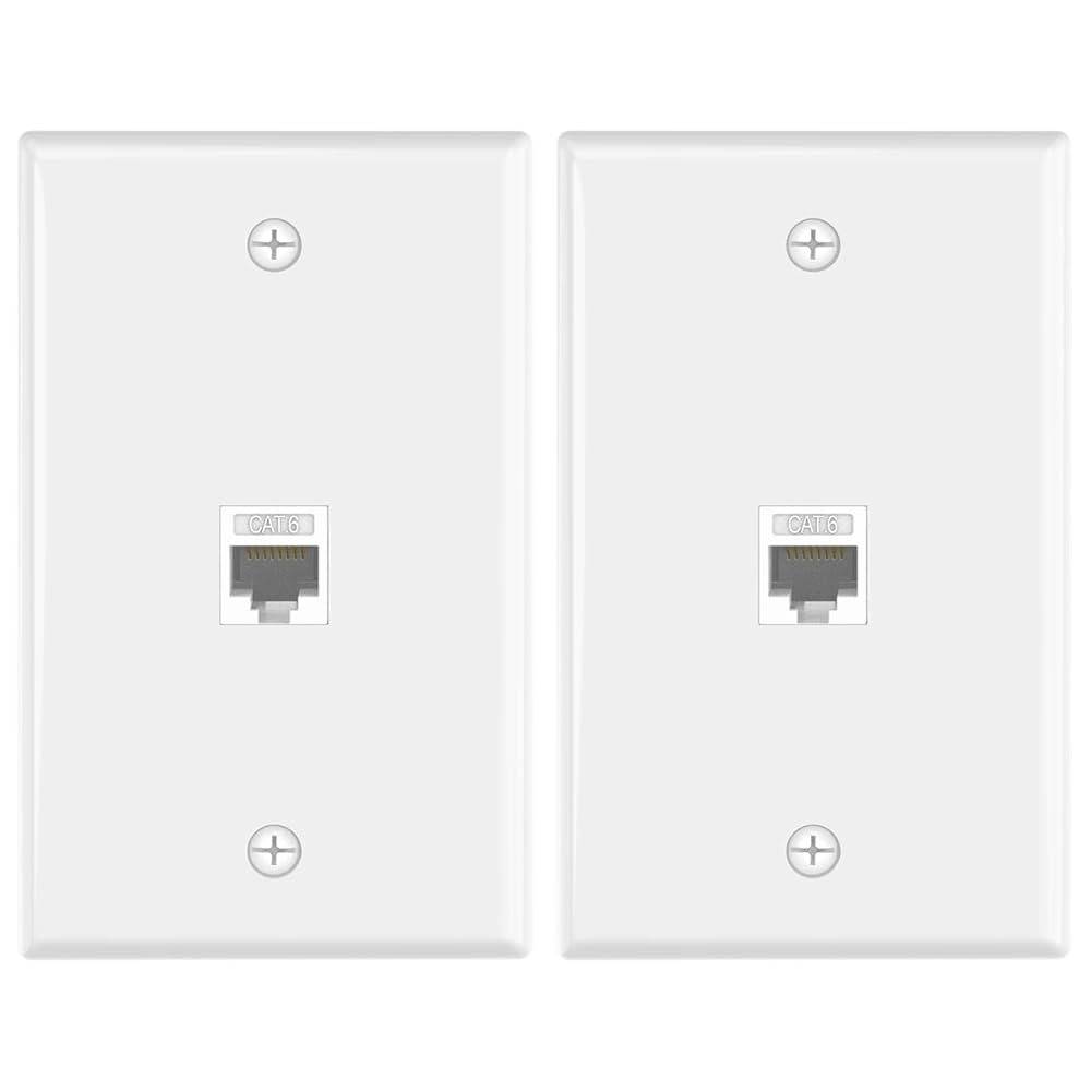 RJ45 Keystone Coupler Ubrand 2-Port Cat6 Ethernet Wall Plate - RJ45 ...