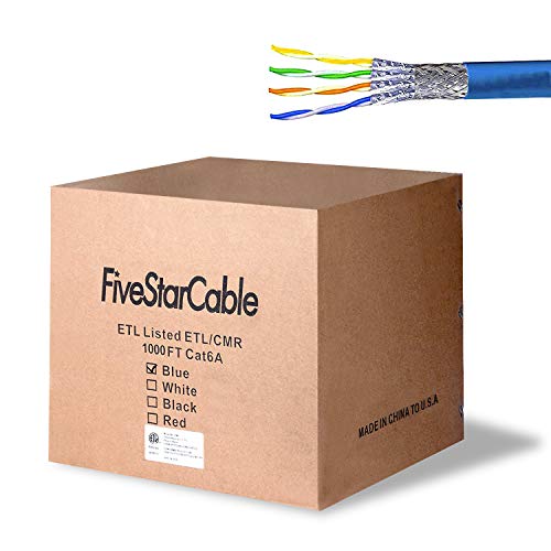 Snapklik.com : FiveStarCable Cat6A Sftp 1000 Ft CMR Riser in-Wall Rated ...
