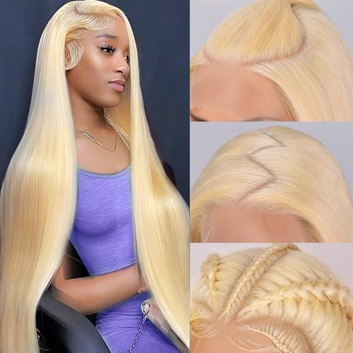 Amazon.com : XUDXUD 30inch 613 13x6 Lace Front Wig Human Hair 200 ...