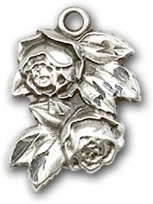 Amazon.com: Sterling Silver Rose Medal : Clothing, Shoes & Jewelry