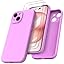 Amazon.com: ORNARTO for iPhone 15 Case 6.1 inch, Shockproof Liquid Silicone Cover with Screen ...