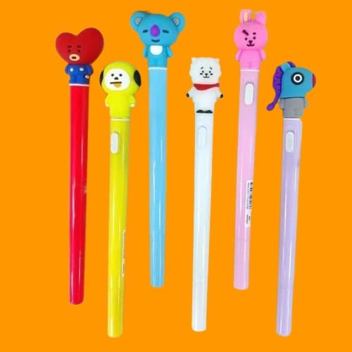 NNS Durable Plastic Cartoon Character LED Light Gel Pen Suitable For ...