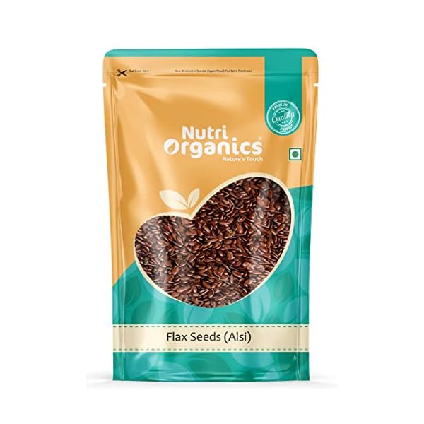 Nutri Organics Nutri Organics Premium Raw Flax Seeds Alsi For Eating ...