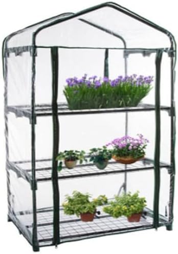 2 Tier Mini Greenhouse Replacement Cover, Reinforced PVC Small Plant ...