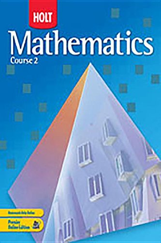Holt Mathematics: Course 2, TE Solutions Key: Holt, Rinehart and ...