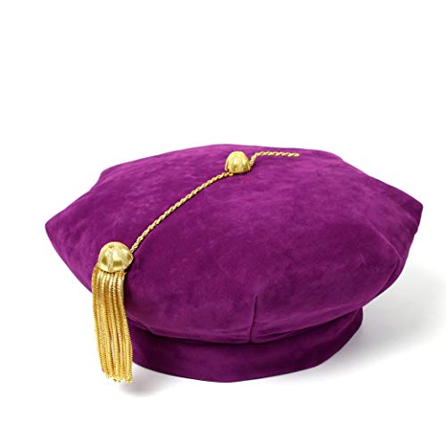 Snapklik.com : FtyFty Graduation Doctoral Tam Purple Velvet 8 Sided