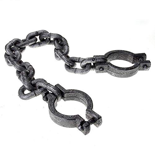 Bezall Halloween Chain, Plastic Wrist Shackles Prison Handcuffs Links ...
