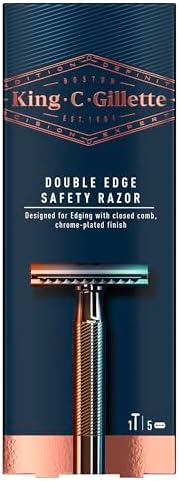 Amazon.com: King C. Gillette Double Edge Safety Razor for Men, 5 ...