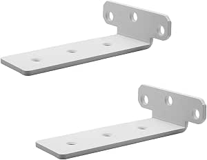Melairy 2PC Verdickt Weiß Regal Klammern Wand Montiert Regal Klammern ...