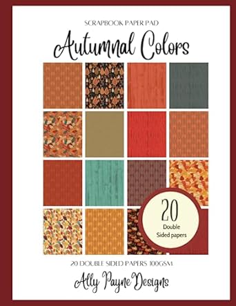 Scrapbook Pattern Paper Pad - Autumnal Colors (Scrapbooking and ...