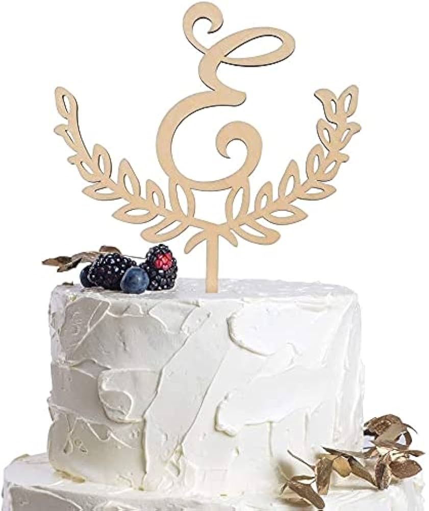 Wooden Letter Cake Topper