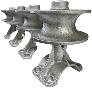 Master Halco Loadmaster Steel Gate Rollers - 4 for 4" Gate Post - Fits ...