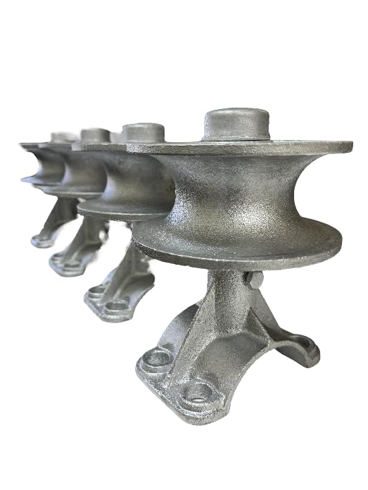 Master Halco Loadmaster Steel Gate Rollers - 4 for 4" Gate Post - Fits ...