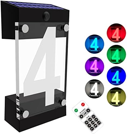 Amazon.com: IVWVI Solar House Numbers for Outside, Acrylics Solar ...